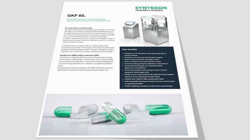 カプセル充填機 GKFパフォーマンスシリーズ
