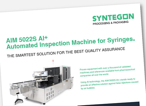 Semi-automated & Manual visual inspection » Syntegon